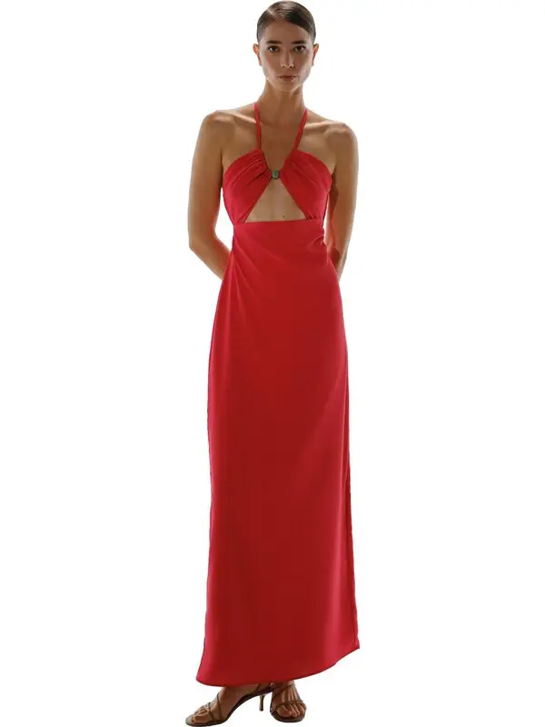 BAOBAB Rho Maxi Dress - Off Red