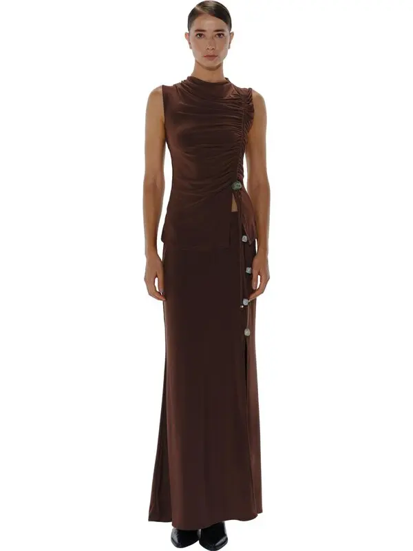 BAOBAB Uli Maxi Skirt - Cocoa