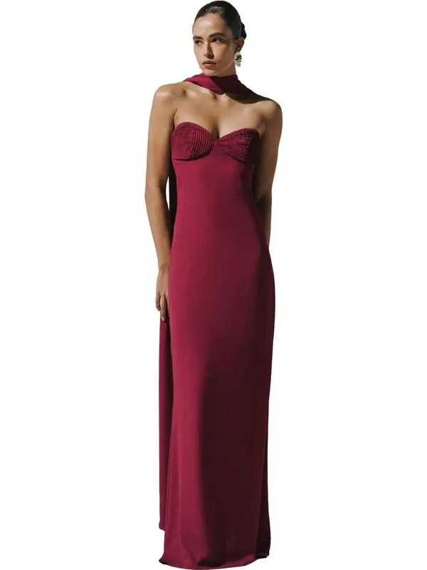 BAOBAB Athena Maxi Dress - Cabernet