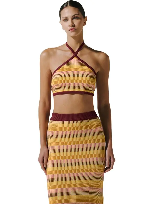 BAOBAB Kina Halter Neck Crop Top - Dunas