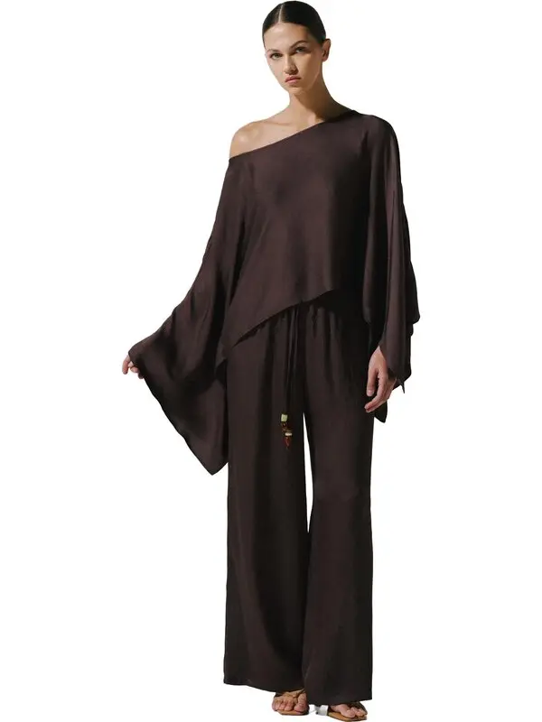 BAOBAB Cala High-rise Wide-leg Pants - Cocoa