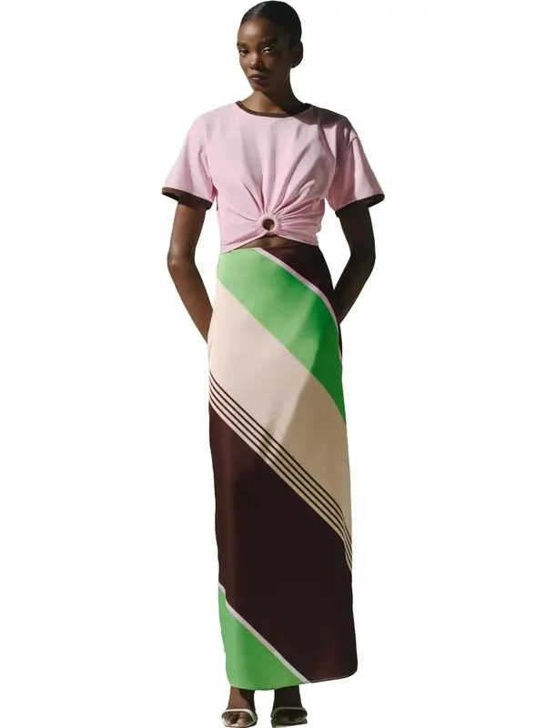 BAOBAB Renata Maxi Skirt - Caffe Verde