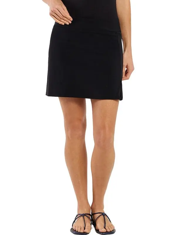 Jude Connally Morgan Skort In Lightweight Jude Cloth - Black