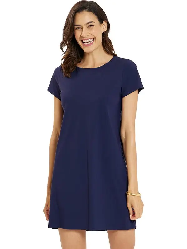 Jude Connally Ella Dress Lightweight T-shirt Style - Navy