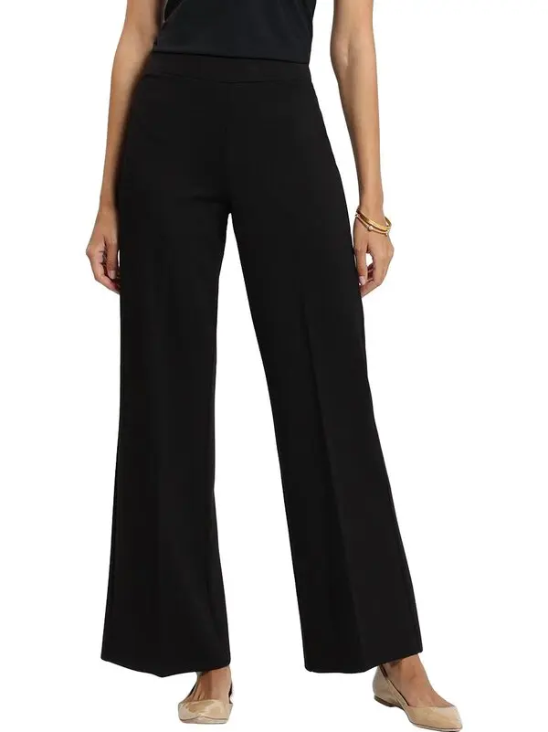 Jude Connally Trixie Wide-leg Ponte Pants - Black