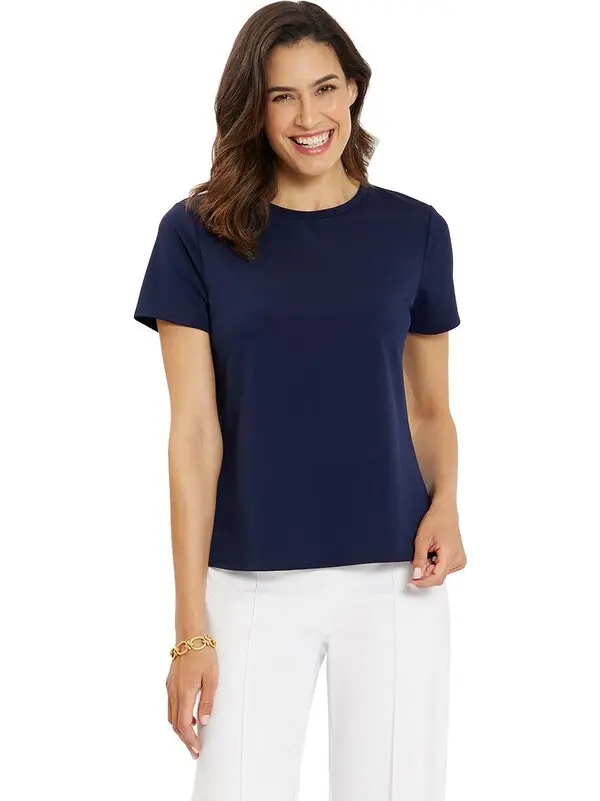 Jude Connally Gia Crew Neck Short Sleeve T-shirt - Navy