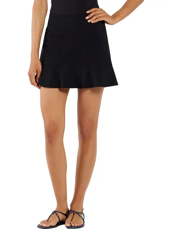 Jude Connally Courtney Skort In Lightweight Jude Cloth - Black