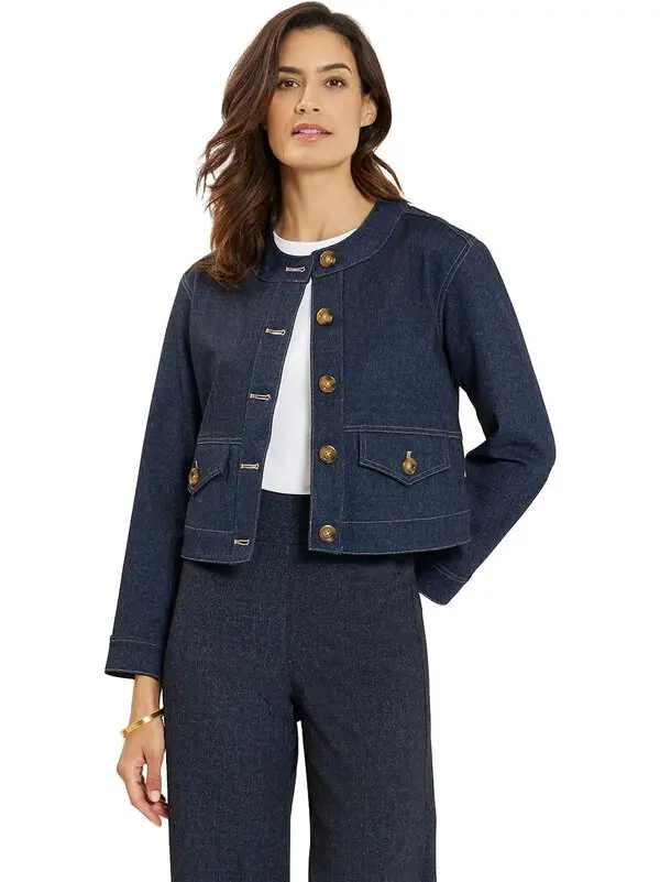 Jude Connally Raleigh Jacket In Jude Denim - Navy