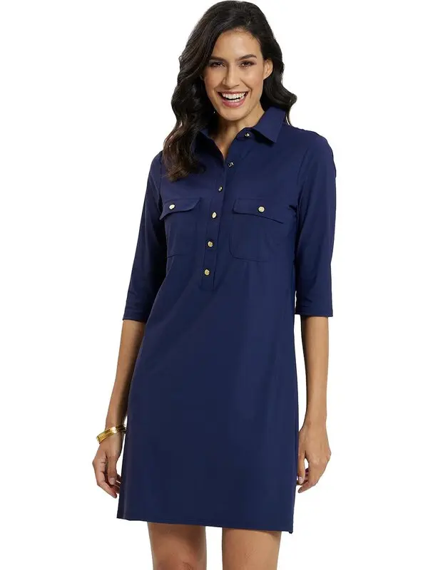 Jude Connally Sloane Shirt Dress - Navy / Regular