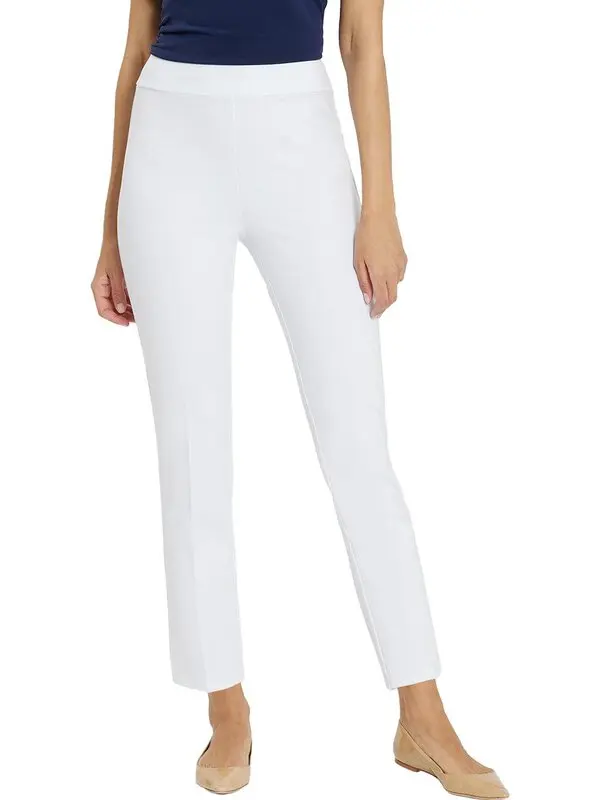 Jude Connally Lucia Ponte Pull-on Ankle Pants - White / Regular