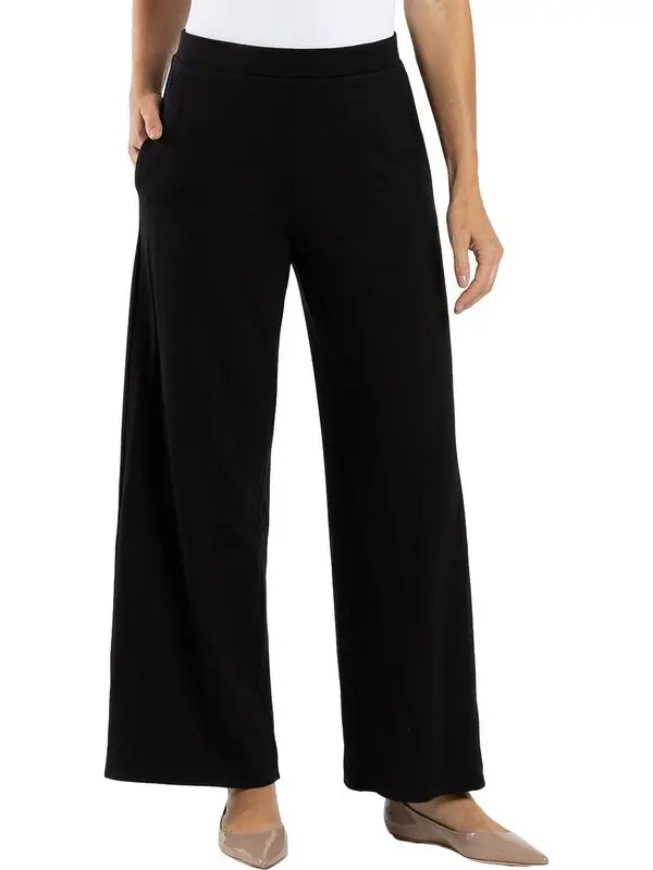 Jude Connally Nicolette Ponte Wide-leg Pants - Black
