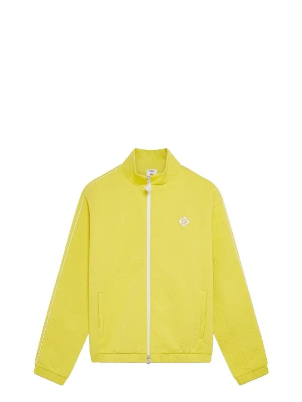 Casablanca Lime Monogram Jacquard Track Jacket - Multicolor
