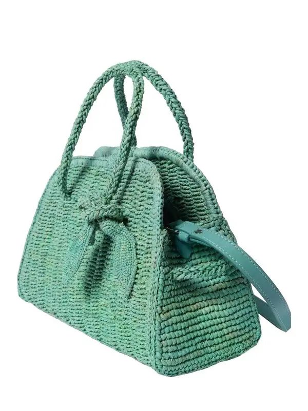 Jacquemus Le Petit Turismo Raffia Bag - Green