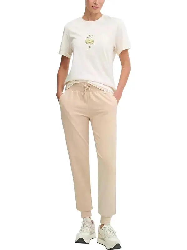 EA7 Beige Drawstring Track Pants - Neutrals