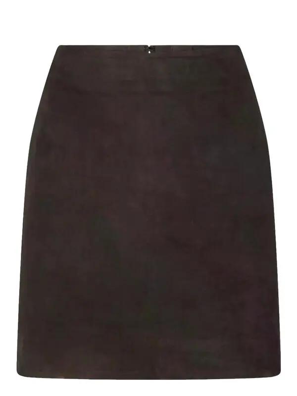 ROTATE BY BIRGER CHRISTENSEN Suede Mini Skirt - Brown