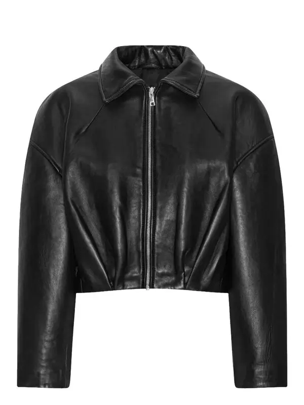 ROTATE BY BIRGER CHRISTENSEN Leather Jacket - Black