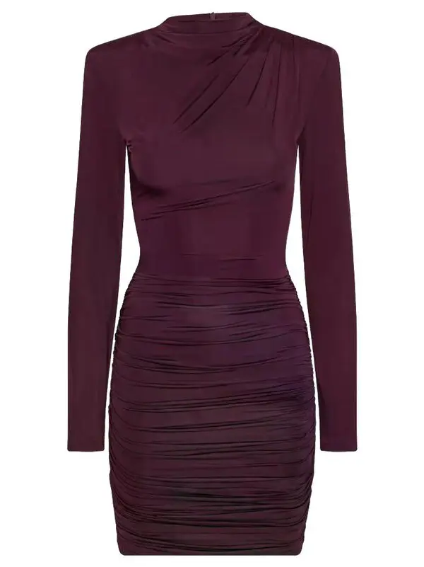 ROTATE BY BIRGER CHRISTENSEN Draped Mini Dress - Purple