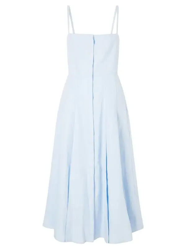 Gabriela Hearst Magritte Linen Midi Dress - Blue