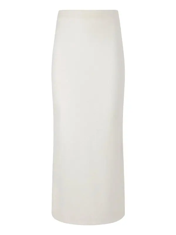 Gabriela Hearst Narayan Cashmere Midi Skirt - White