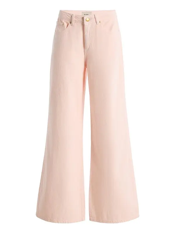 DL1961 Aura Alex Baggy Wide-leg Low-rise Jeans - Pink