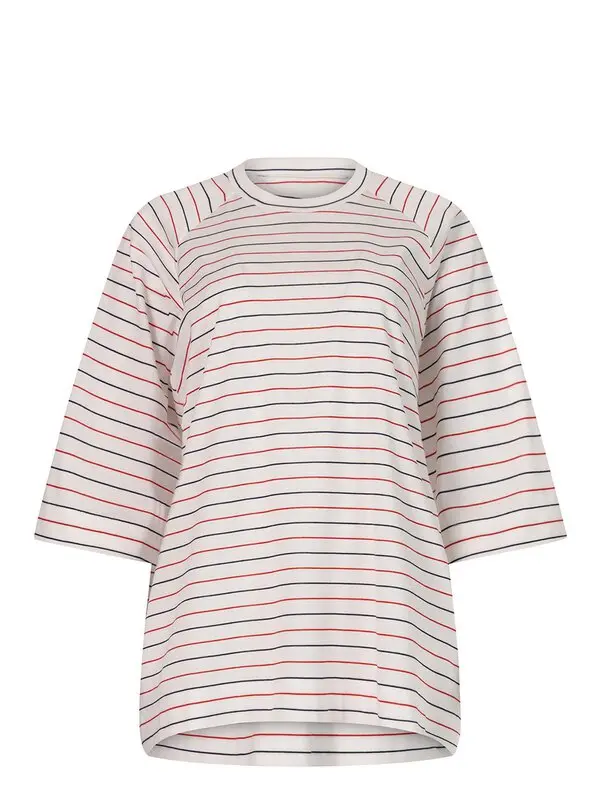 CLOTHES BY LOCKER ROOM Relaxed Fit Striped T-shirt - White