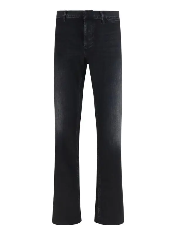Gucci Stretch Cotton Flare Jeans - Black
