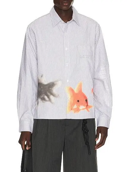 VANDYTHEPINK Goldfish Button Down Shirt - Grey