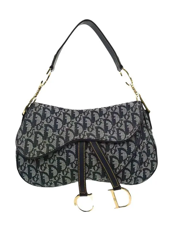 Dior Trotter Saddle Handbag - Blue