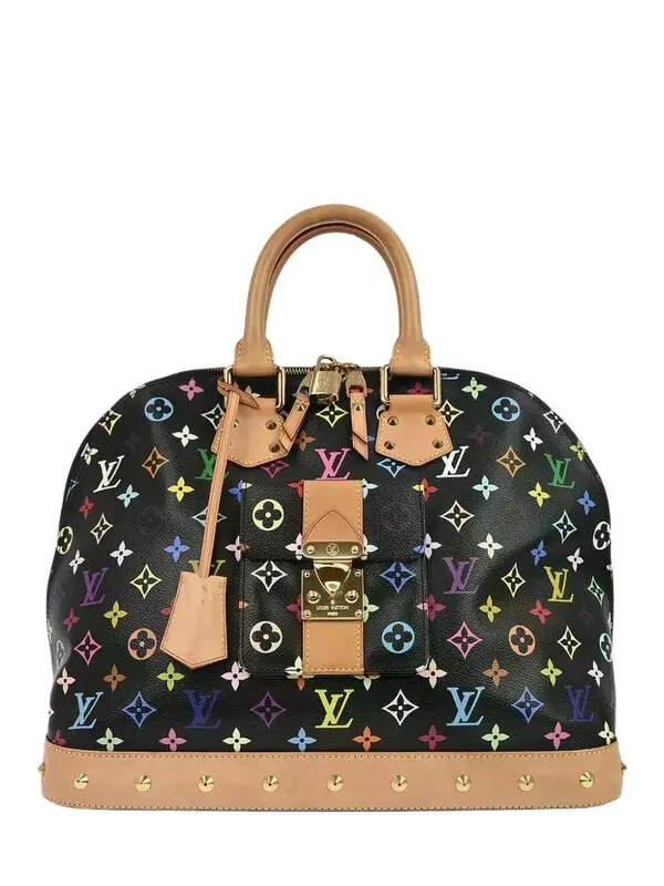 LOUIS VUITTON Monogram Multicolor Alma Gm Handbag - Black