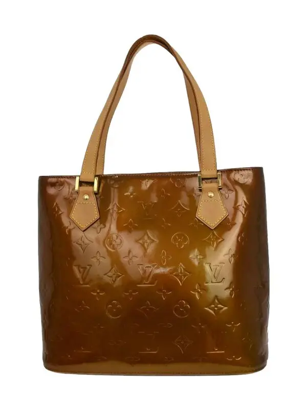 LOUIS VUITTON Monogram Vernis Houston Tote Bag - Brown