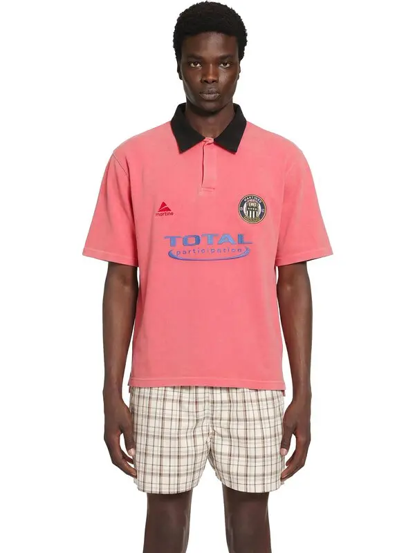 Martine Rose Oversized S/s Polo - Pink