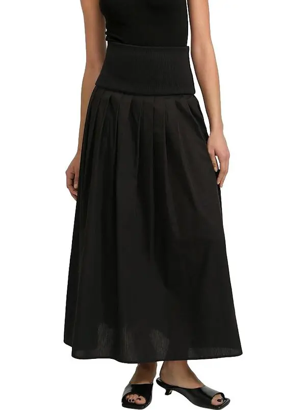 MARCELLA Kenmare Pleated Maxi Skirt - Black