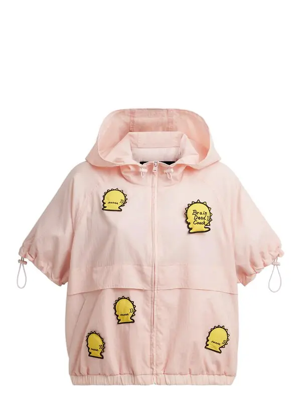 COACH X Brain Dead Short Sleeve Windbreaker - Light Pink
