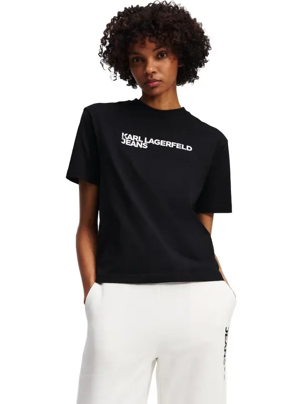 KL JEANS Jeans Logo T-shirt - Black