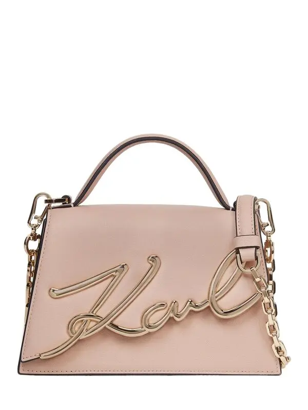 Karl Lagerfeld K/signature Small Crossbody Bag - Pink