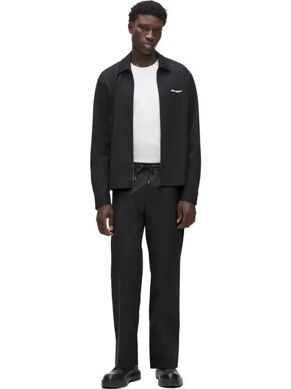 Karl Lagerfeld Drawcord Pants - Black