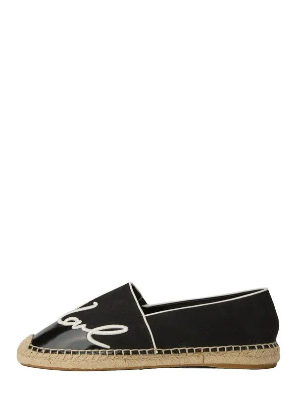 Karl Lagerfeld Kamini Signia Espadrilles - Black