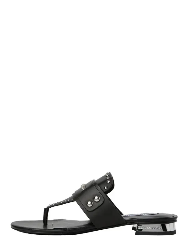 KL JEANS Jeans Roxy Studded Slip-on Sandals - Black/silver