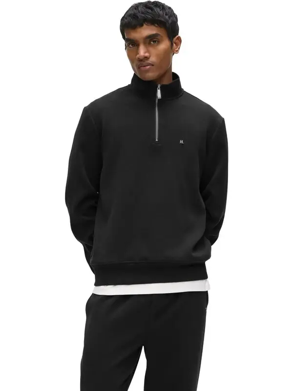Karl Lagerfeld Quarter-zip Sweatshirt - Black