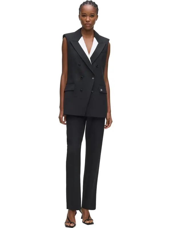 Karl Lagerfeld Tailored Slim Fit Pants - Black