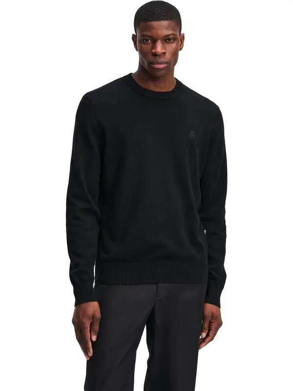Karl Lagerfeld Kameo Crew Neck Sweater - Black