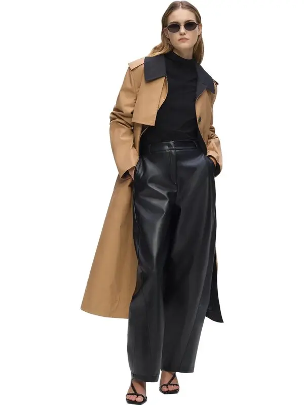 Karl Lagerfeld Transformable Trench Coat - Black Nougat