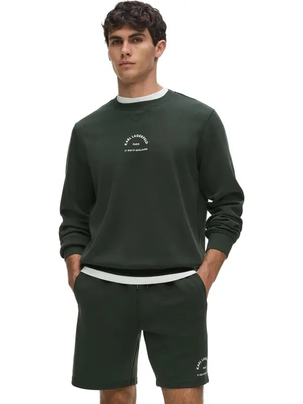 Karl Lagerfeld Rue St-guillaume Crewneck Sweatshirt - Thyme