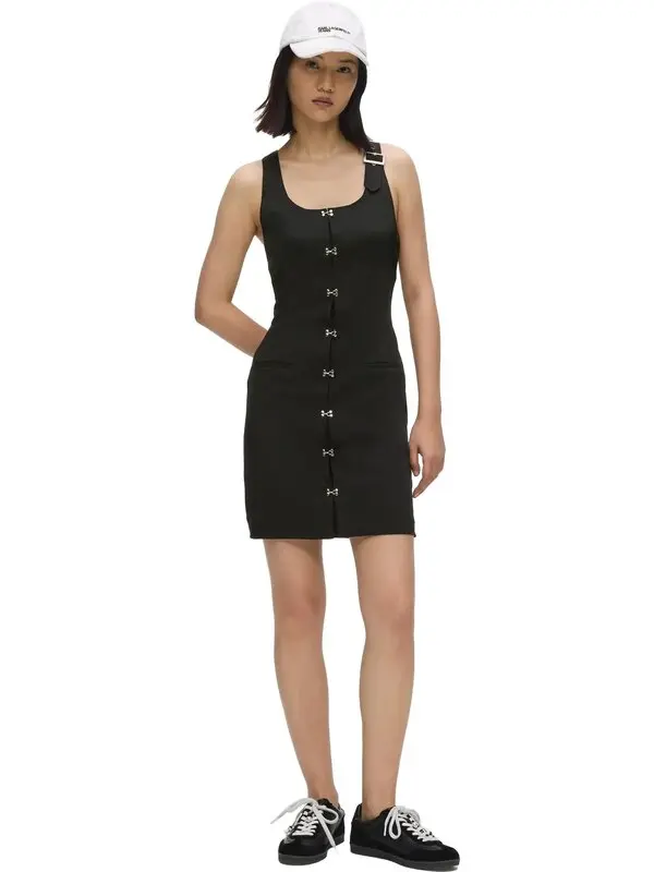 KL JEANS Jeans Sleeveless Racerback Dress - Black