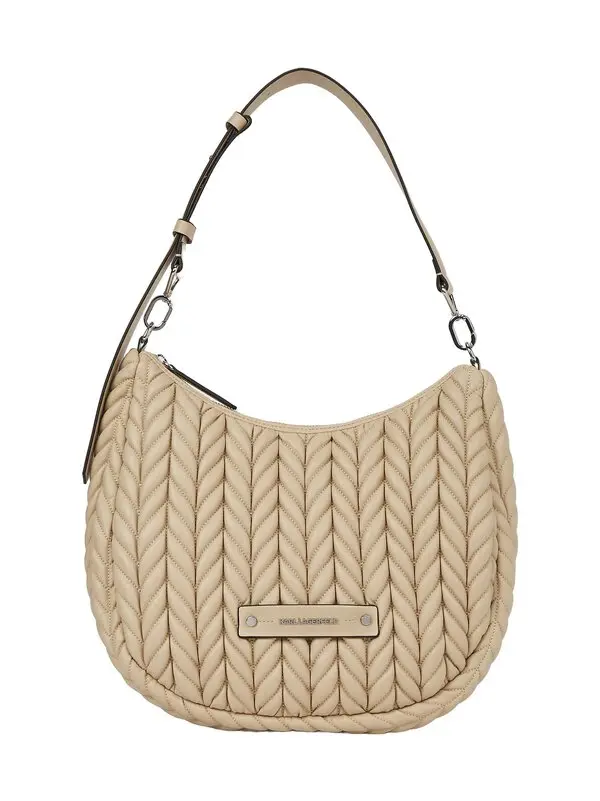 Karl Lagerfeld K/weave Hobo Bag - Safari
