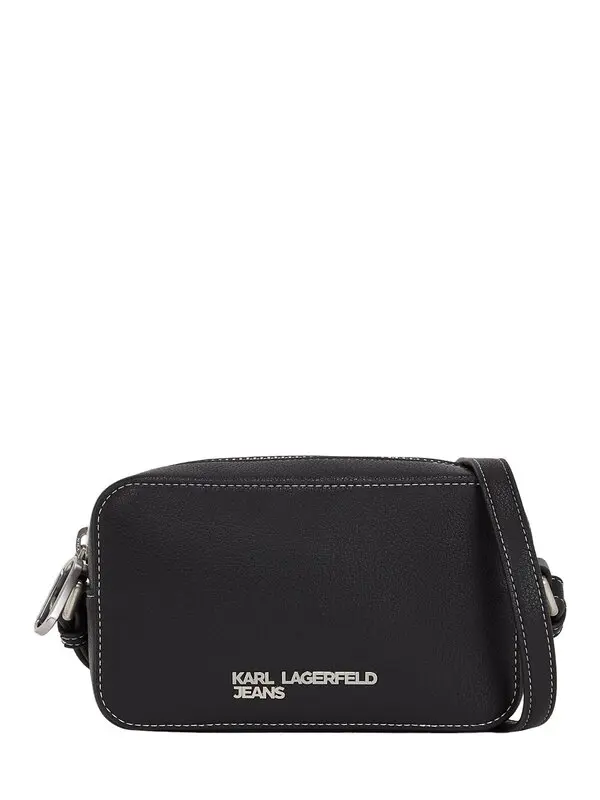 KL JEANS Jeans Metal Logo Camera Bag - Black