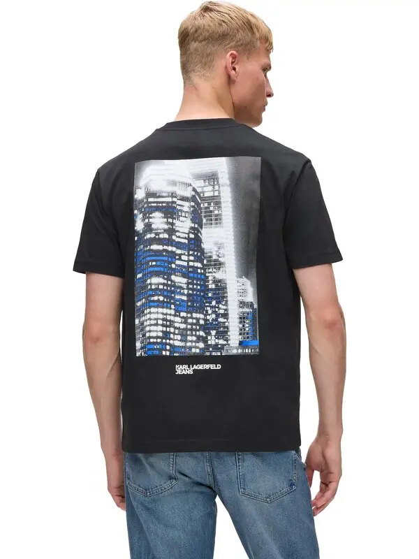 KL JEANS Cityscape T-shirt - Black