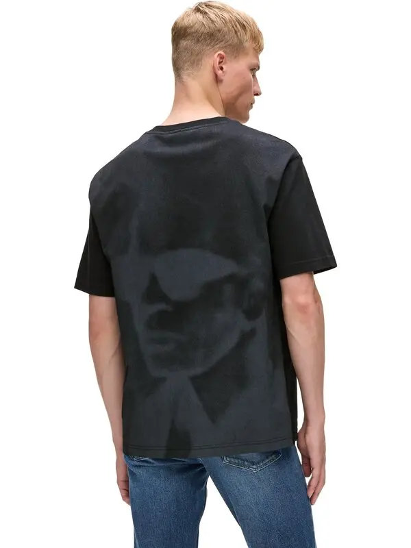 KL JEANS Relaxed Karl Print T-shirt - Black