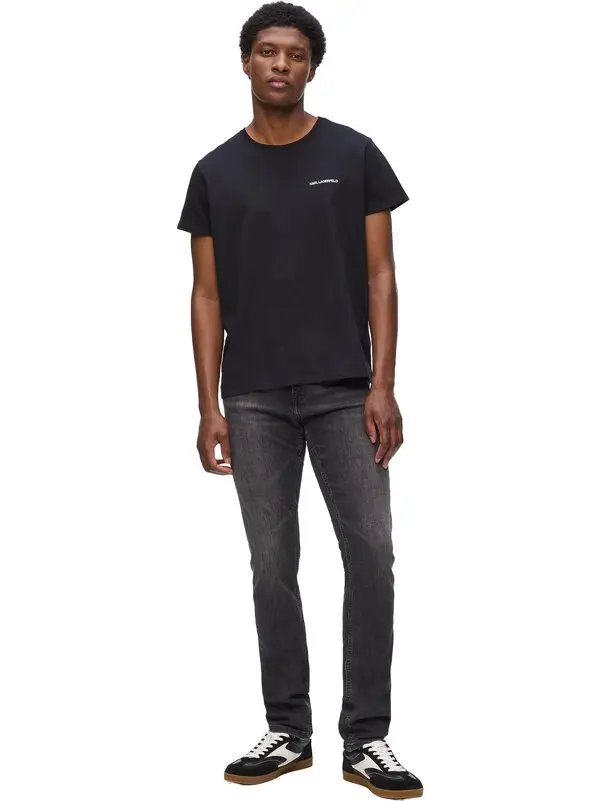 Karl Lagerfeld Slim-fit Five-pocket Jeans - Black