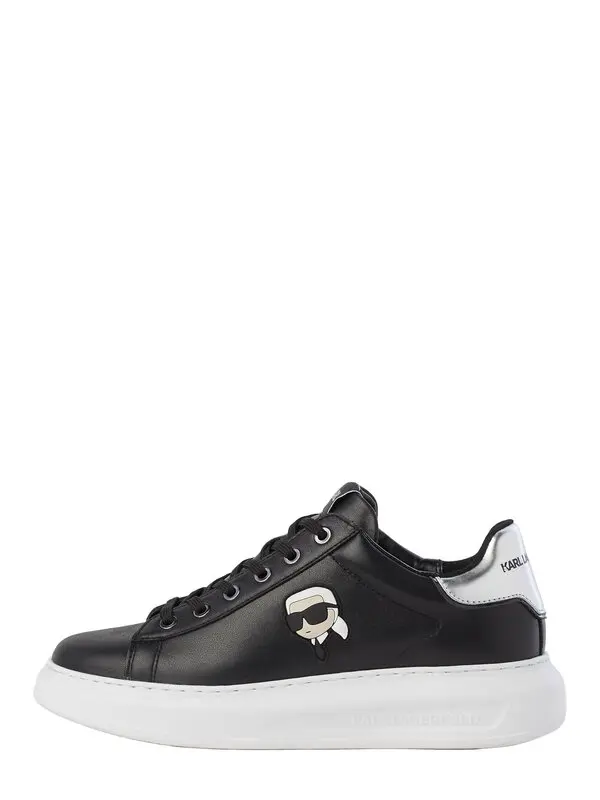 Karl Lagerfeld Ikon Nft Kapri Sneakers In Smooth Leather - Black